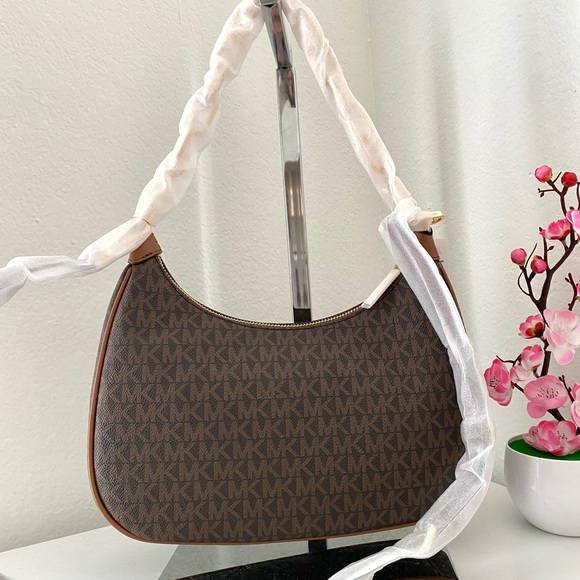 Michael Kors | Bags | Michael Kors Cora Large Logo Shoulder Bag | Poshmark